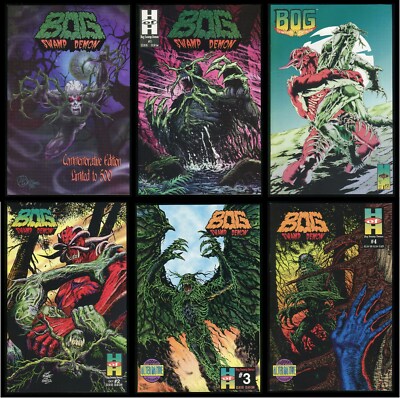 Bog Swamp Demon Comic Set 1-2-3-4 Lot Bissette art Like Swamp Thing ...