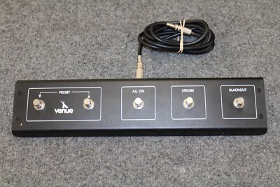 Venue 5 Button Foot Switch Preset - ALL ON - STROBE - BLACKOUT (USED ...
