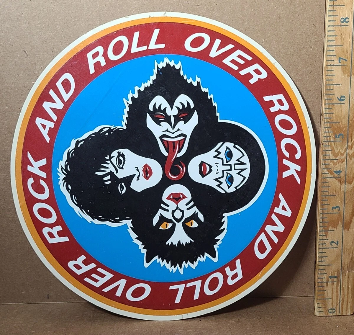 Sticker Rock And Roll Over