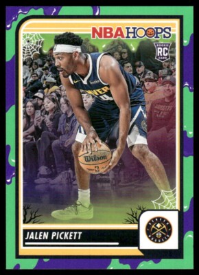 2023-24 Panini Haunted Hoops Slime Parallel #179 Jalen Pickett Nuggets ...