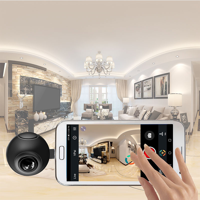 360° HD Dual Fisheye Lens VR Real Time Panorama Camera Camcorder for ...