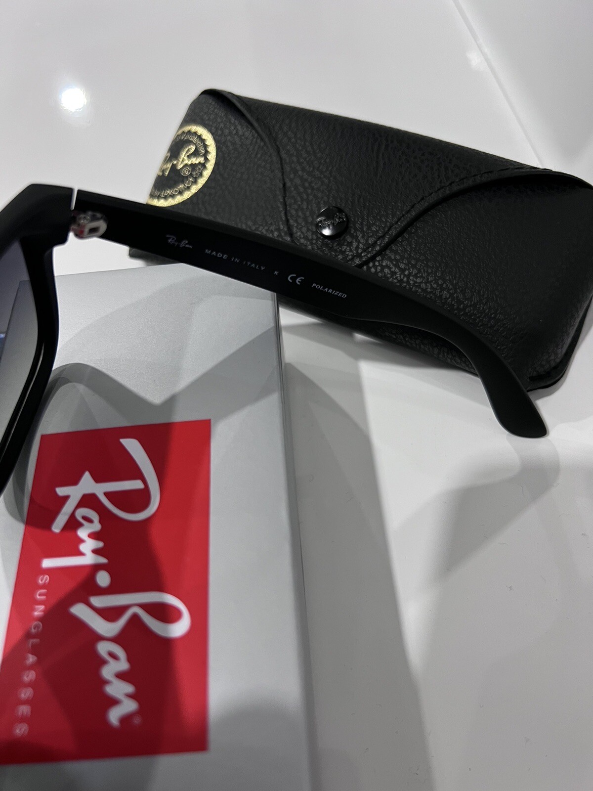 Ray-Ban Justin RB 4165 55mm Rubber Black/Gray Gradient Polarized ...