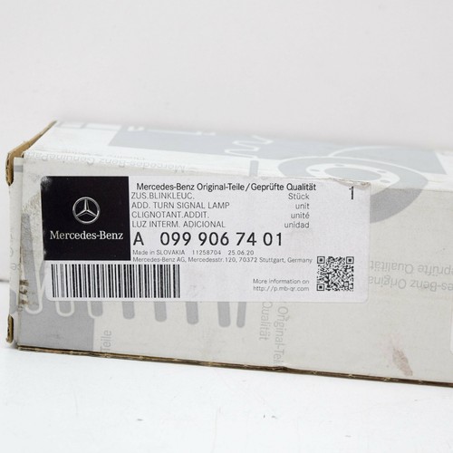 New Genuine Mercedes C Mirror Indicator Lamp Repeater White Right ...