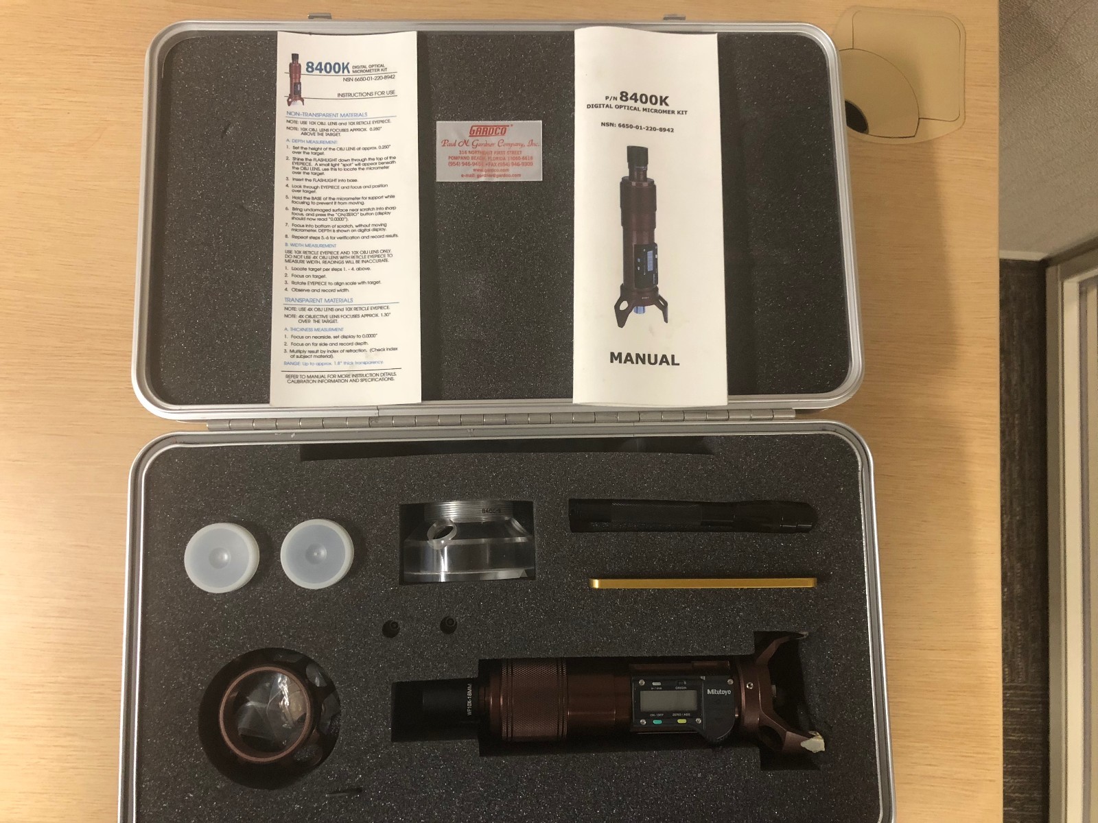 JChadwick 8400K Digital Optical Micrometer | eBay