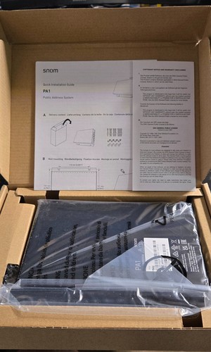 NIB Snom PA1 SIP Paging System – VoIP Public Address/Announcement ...
