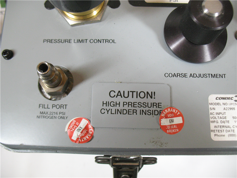 Condec UPC 5000 Pressure Calibration Standard UPC5000BCCA - Needs New ...