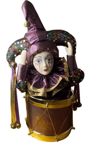 Creepy Vintage 1990’s Grand Casino Mardi Gras Jester Music Box With ...