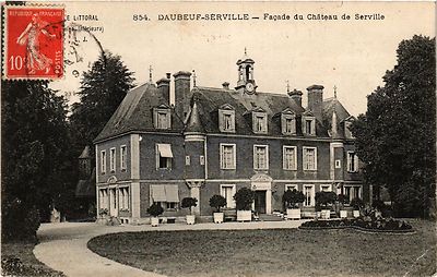 CPA DAUBEUF-SERVILLE Facade du Chateau de Serville (347956) | eBay