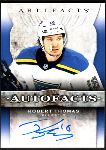 ROBERT THOMAS 2021-22 Upper Deck Artifacts Autofacts AUTO St. Louis ...