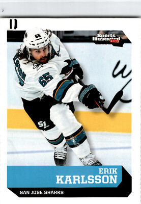 2018 Sports Illustrated Si Kids Sifk ice hockey ERIK KARLSSON Sharks | eBay