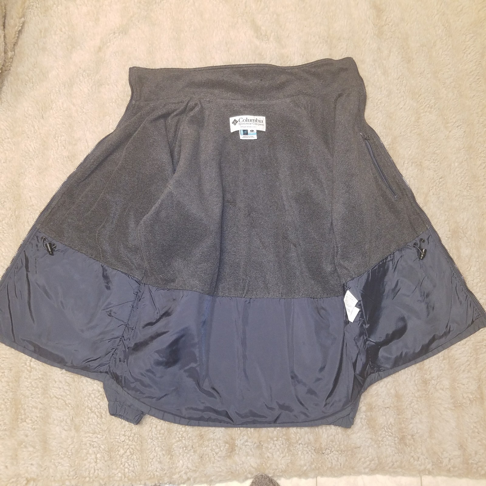 Columbia Womens XL Gray Fleece Lined Interior Pocket Jacket Coat | eBay