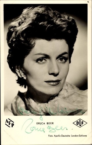 Ak Schauspielerin Erica Beer, DLF, AFP, Portrait, Autogramm - 3953143 ...