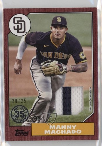 2022 Topps Series 1 1987 Topps Baseball Relics Red /25 Manny Machado ...