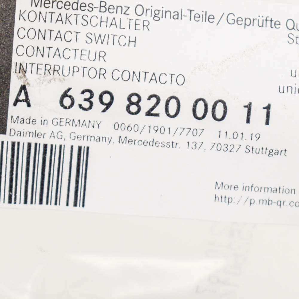 Mercedes-Benz VITO W639 Side Loading Door Contact Plate A6398200011 NEW ...