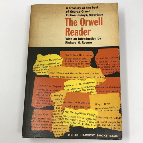 Vtg 1956 The Orwell Reader, George Orwell Paperback | eBay