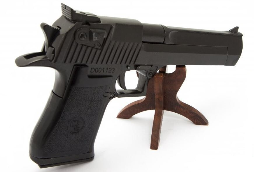 Denix Desert Eagle Non-Firing Prop Gun in Black, Full Size, Metal Body ...