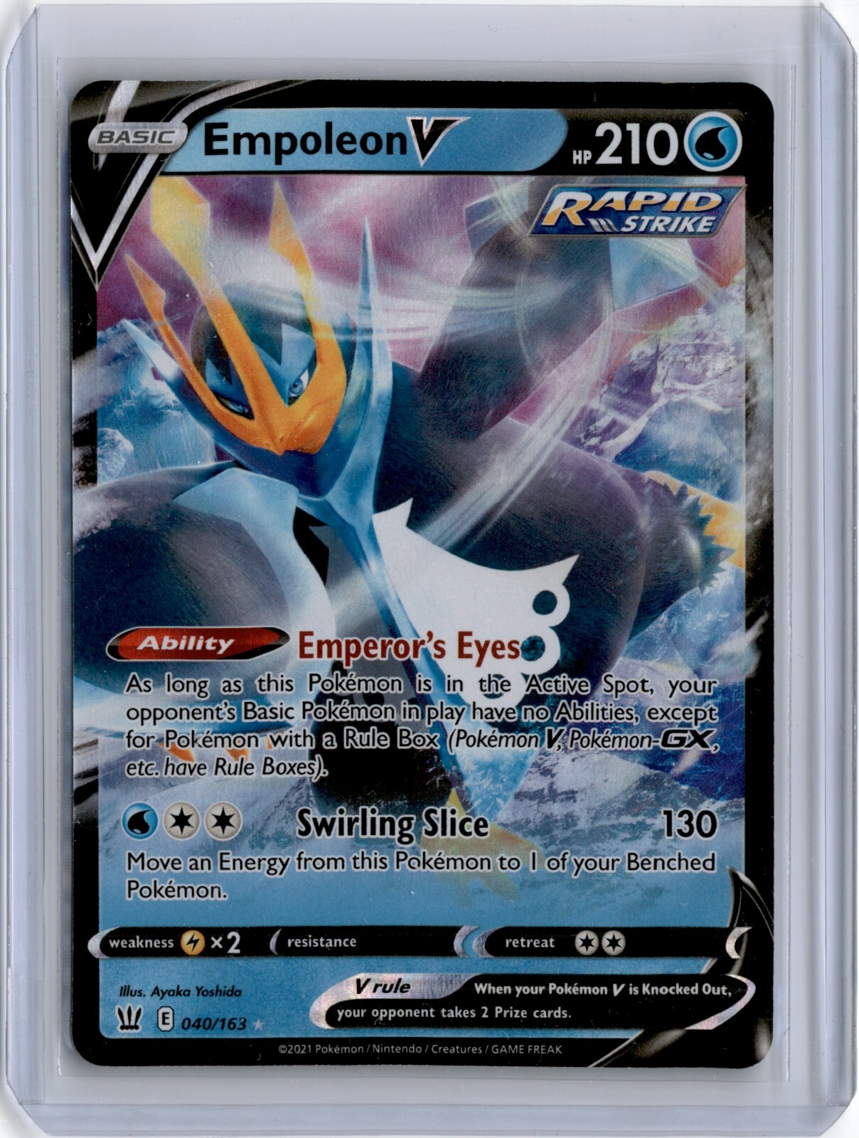 Pokémon TCG Battle Styles 40/163 Ultra Rare Rapid Strike Empoleon V | eBay
