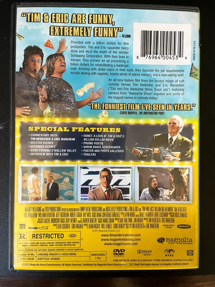 * Tim And Eric's Billion Dollar Movie - Tim Heidecker - Eric Wareheim ...