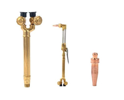 Victor Style Oxygen Acetylene Welding Cutting Torch Kit CA1350 100FC ...