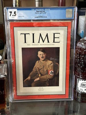 Time Magazine - April 14, 1941 - Adolf Hitler Cover CGC 7.5 WHITE PAGES ...