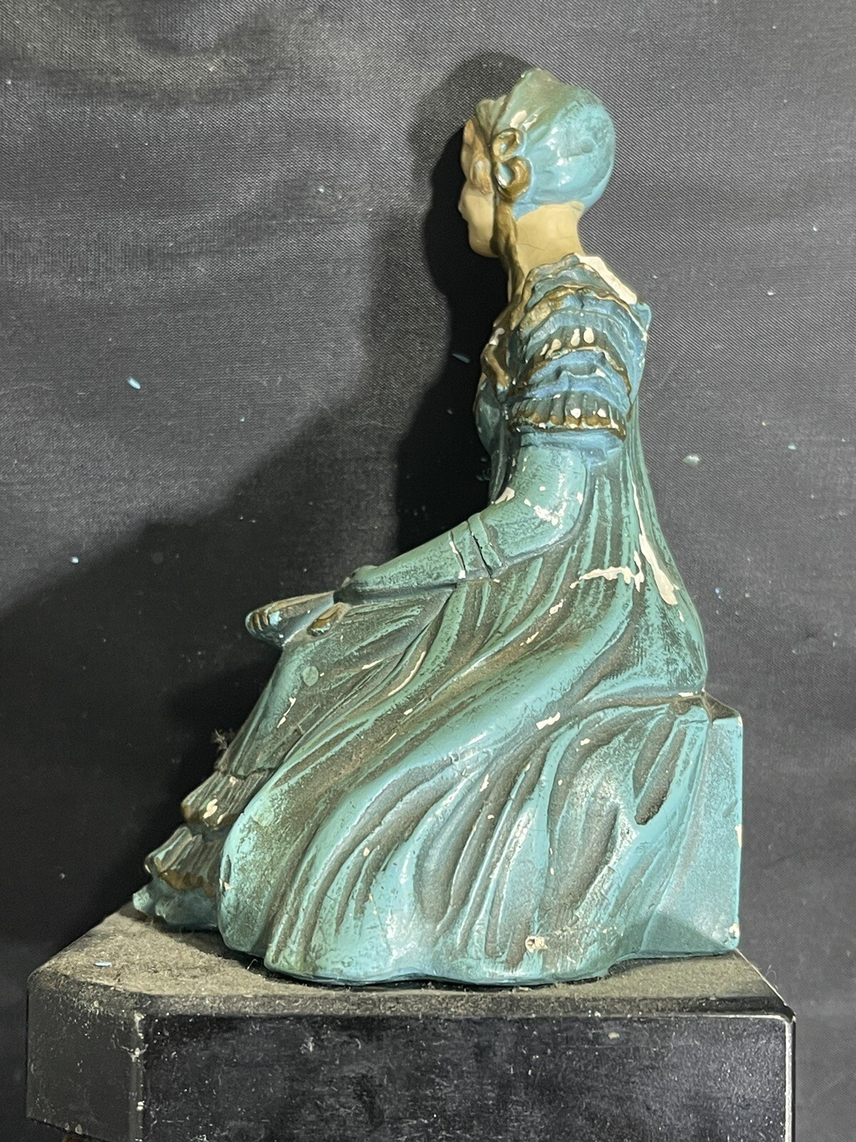 Cast Metal Cold Painted "Wait Here" Bookends JB Hirsch - Celluloid ...