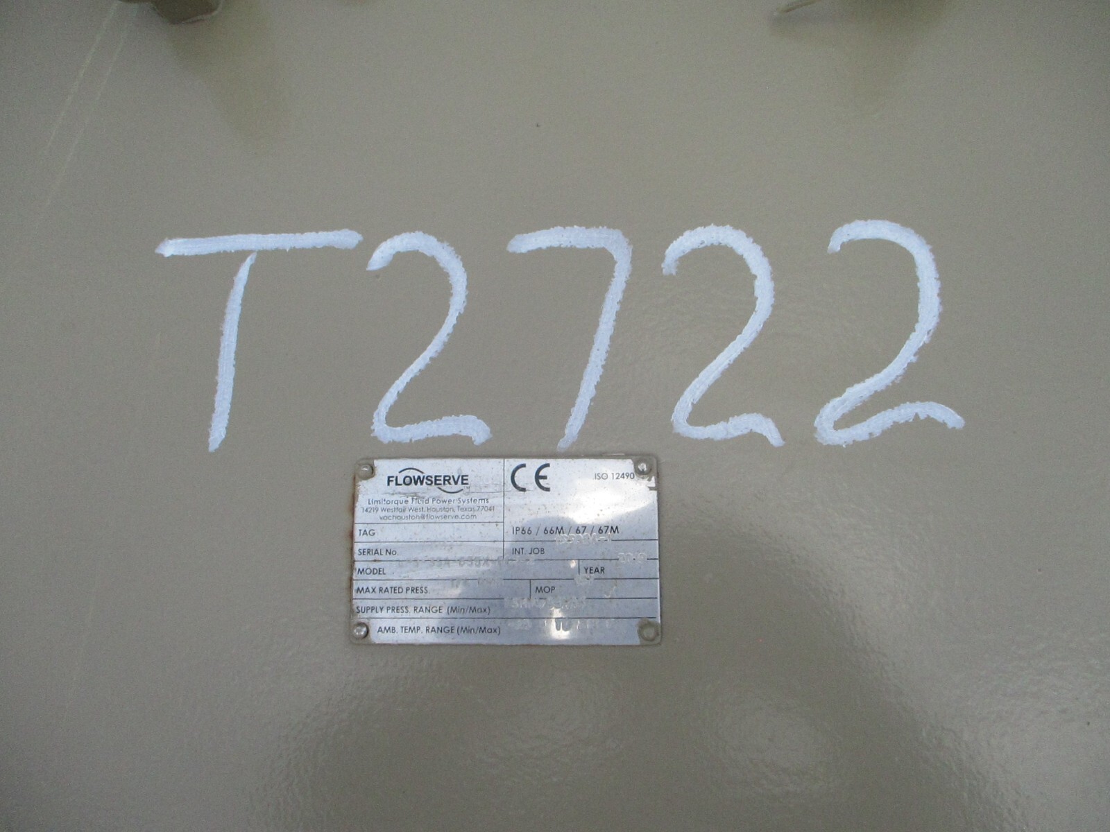 Flowserve Limitorque LPS Series Single Acting Actuator LPS-35A-635X-FC2 ...