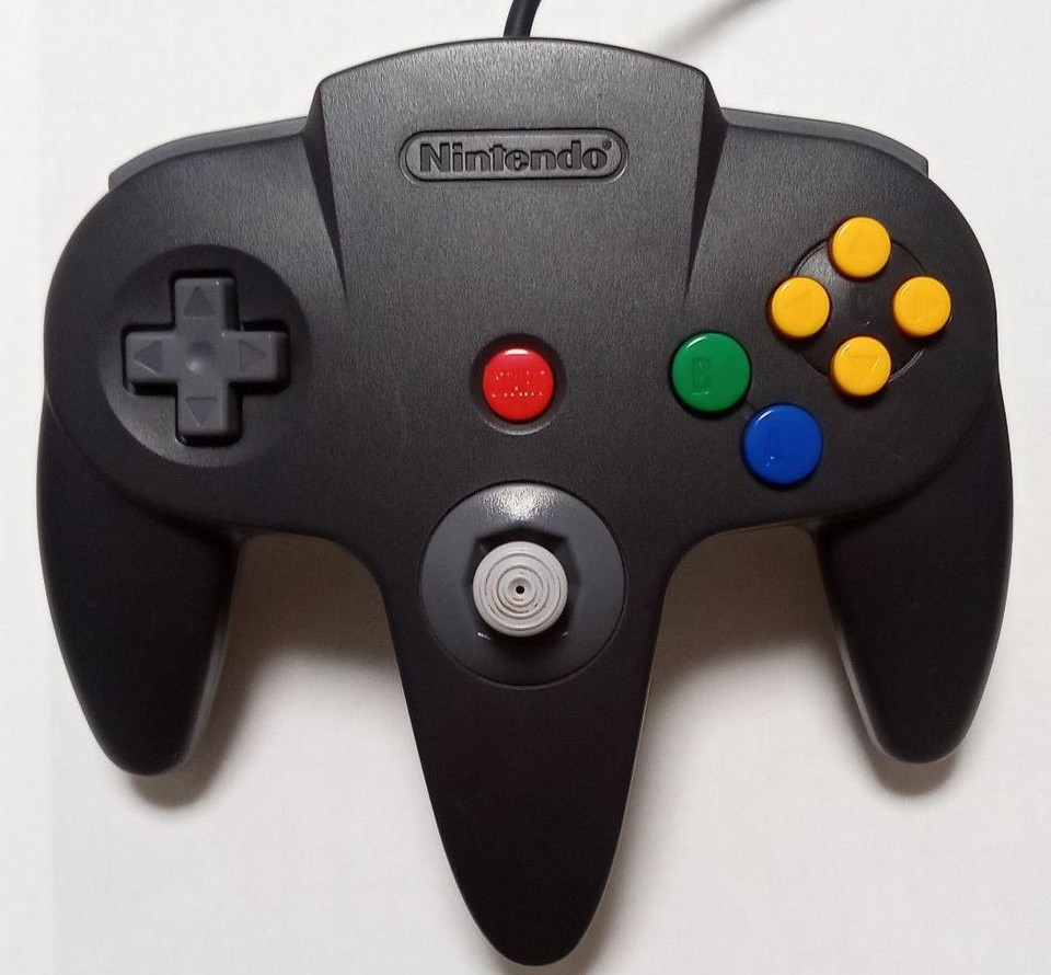 Nintendo 64 Console Black N64 Chose Authentic Controller Cables REGION ...