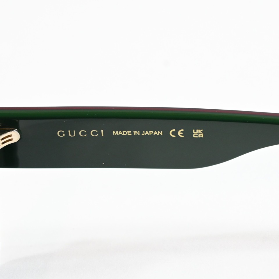 Gucci GG1301S 002 Mens Authentic Sunglasses Havana/Green, 55mm - New | eBay