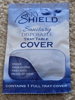 Sky Shield Sanitary Tray Cover: Airplane Tray: Travel : 5 Pack | eBay