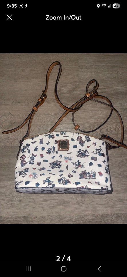Dooney Bourke Disney Americana Mickey Mouse Patriotic Ashton Tote 4th ...