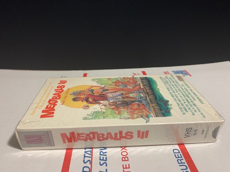 Meatballs III 3 VHS SEALED Patrick Dempsey Al Waxman 1984 Rare Comedy ...