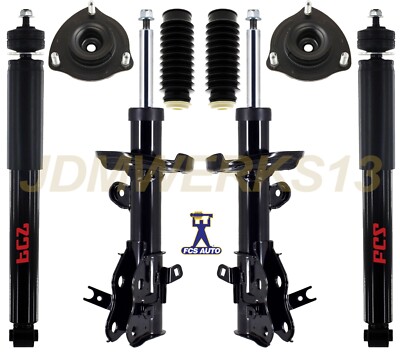 FCS 4 STRUTS SHOCKS STRUT MOUNTS & DUST BOOTS KIT BMW E36 318i 325i ...