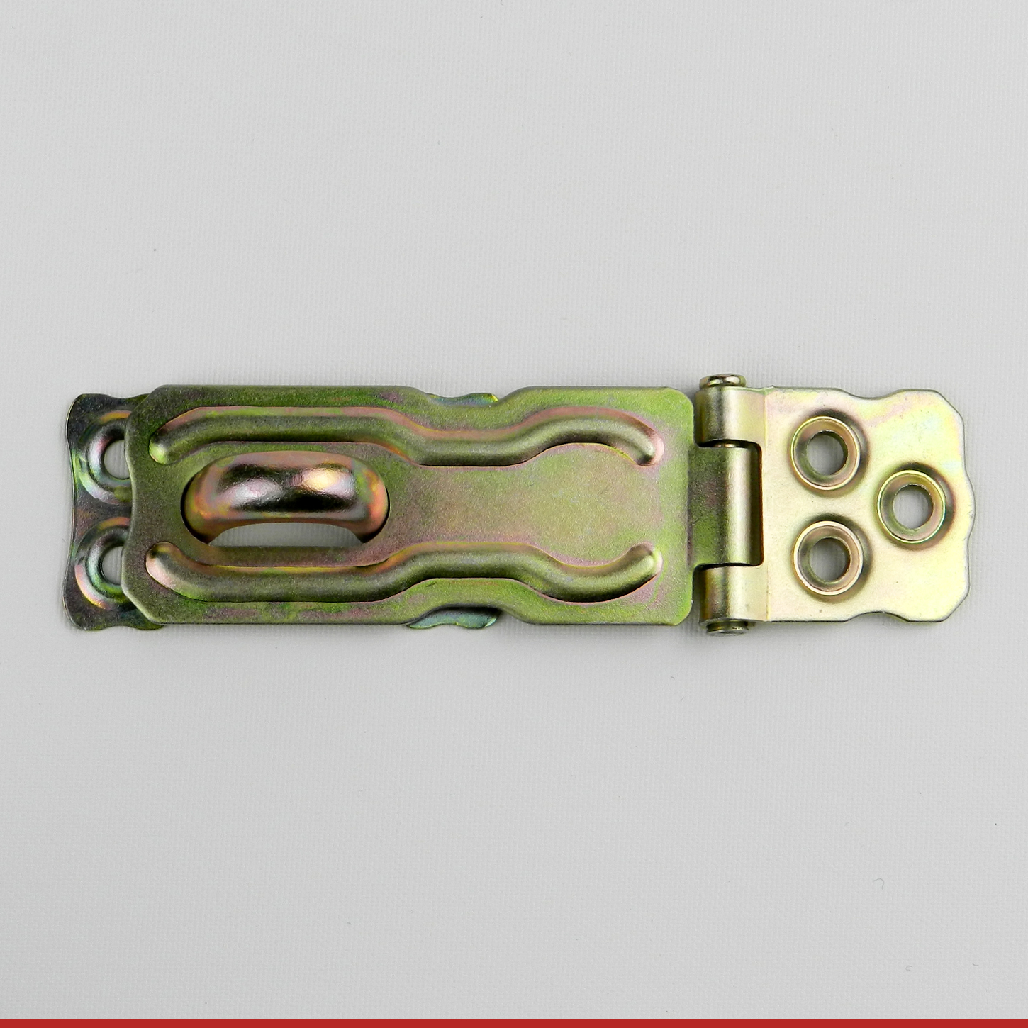 HINGED HASP AND STAPLES PADLOCK PAD LOCK SECURITY GATE BACK PLATE SHED ...