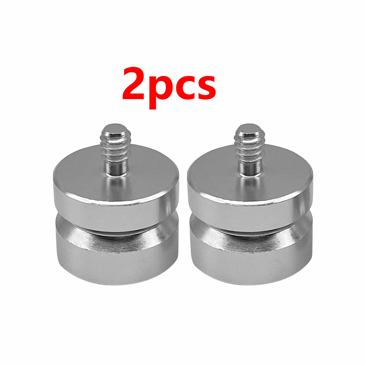 2 PCS 20MM MINI PRISM ADAPTER 1/4"X20 MALE THREAD TO 5/8"X11 FEMALE ...