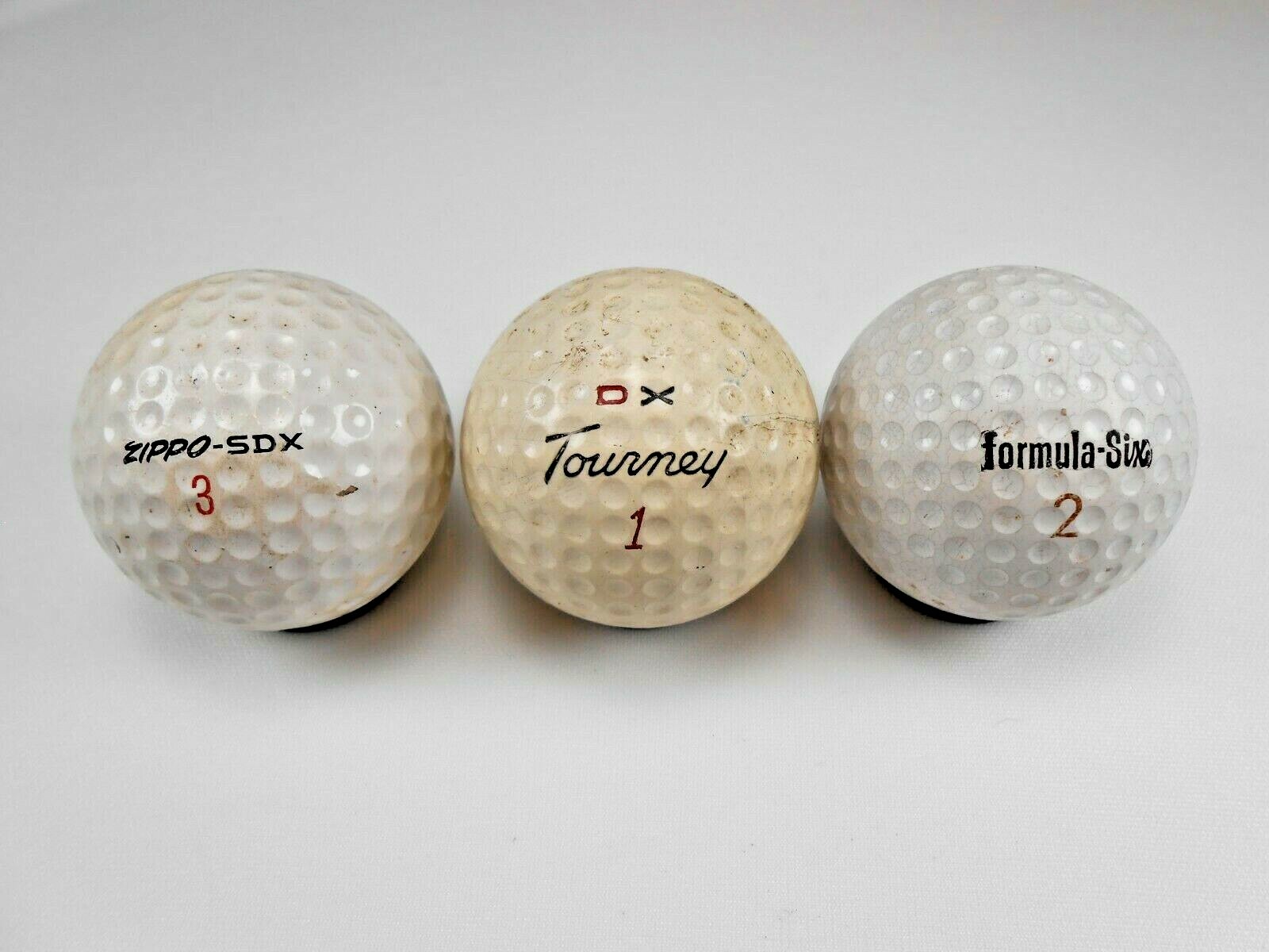 3 vintage golf balls: Zippo-SDX, Tourney DX, Shakespeare | eBay