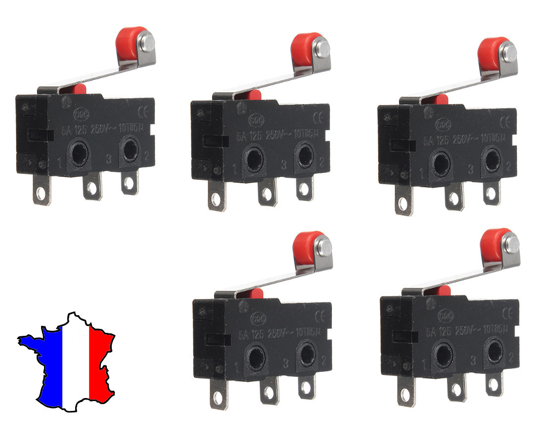 5 x Fin de course 5A 125v à galet - micro switch arduino projet | eBay