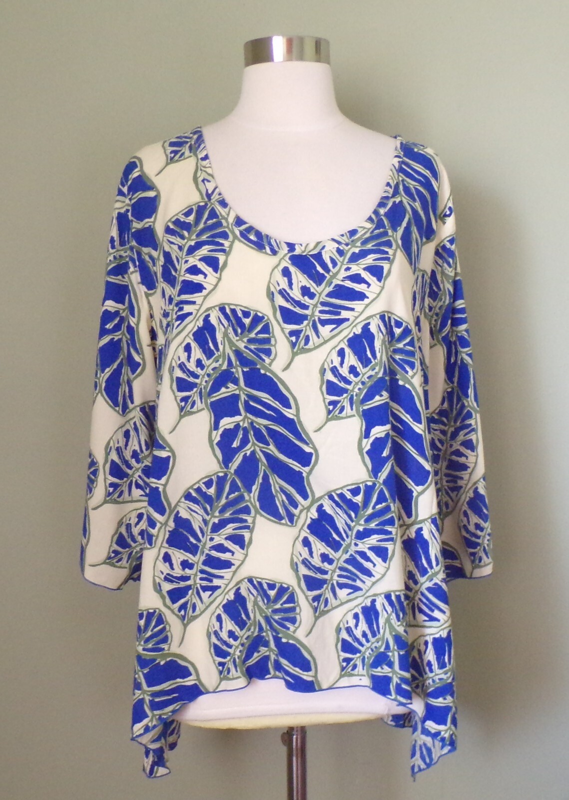 Tropical Hawaiian ANNA OCEAN Top Tunic Shirt Plus Siz… - Gem