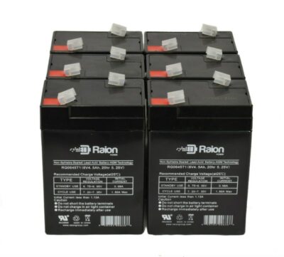 Raion Power 6V 4.5Ah SLA Battery For Sonnenschein 103101 6 Pack | eBay