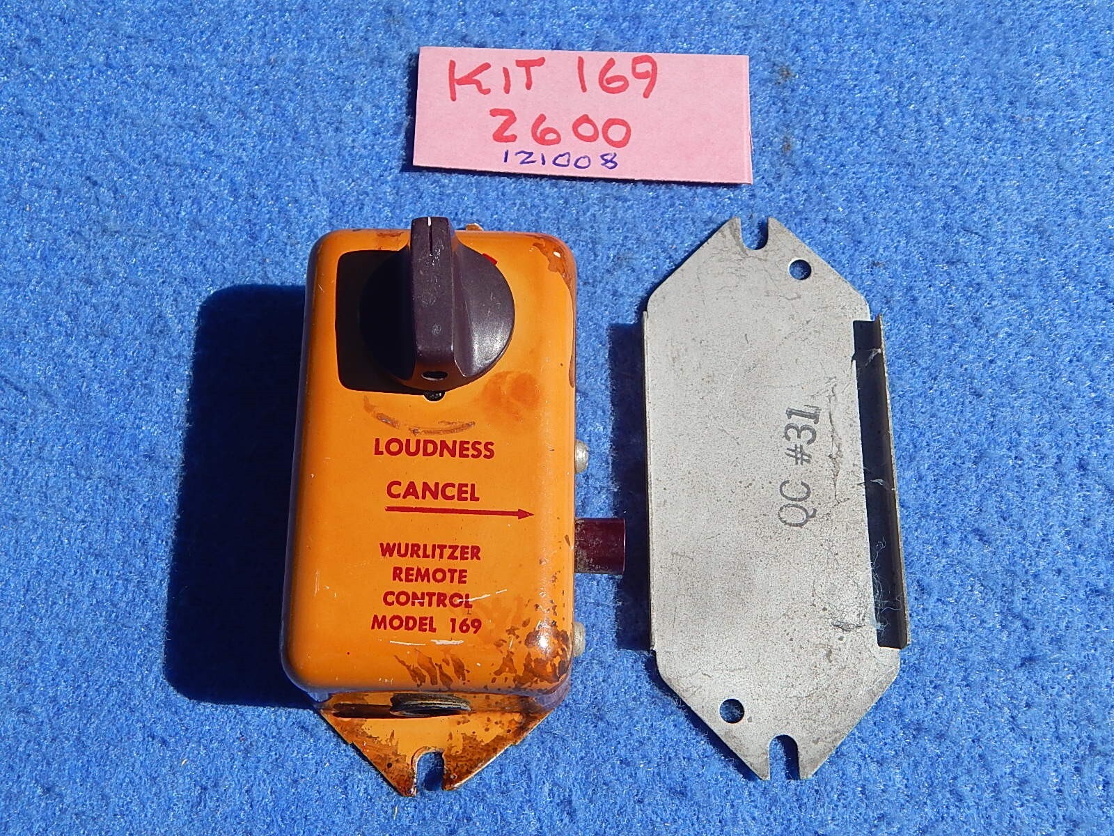 Wurlitzer 2600 Kit 169 Remote Volume Control Case Assembly # 121008 | eBay