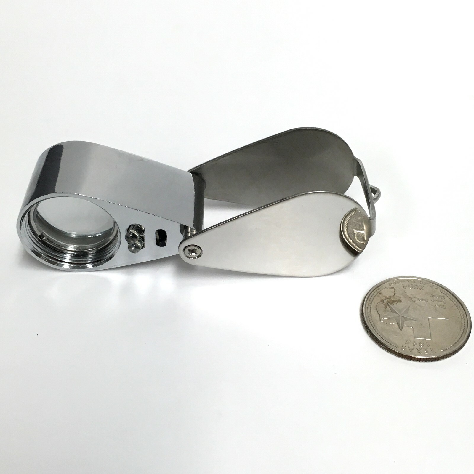 10x LED Jewelers Loupe Triplet 10x 21mm Glass Lens Magnifier Magnifying ...