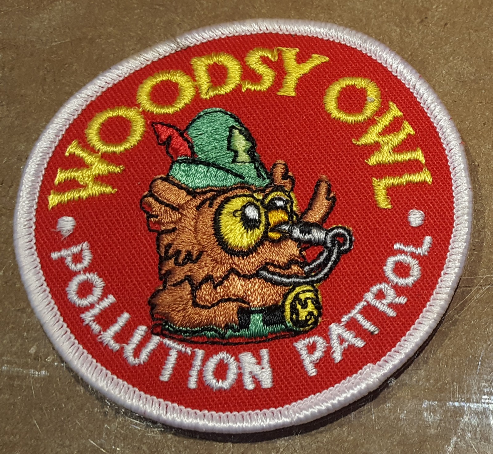 Vintage Woodsy Owl Embroidered Patch Give a Hoot Don't Pollute ...