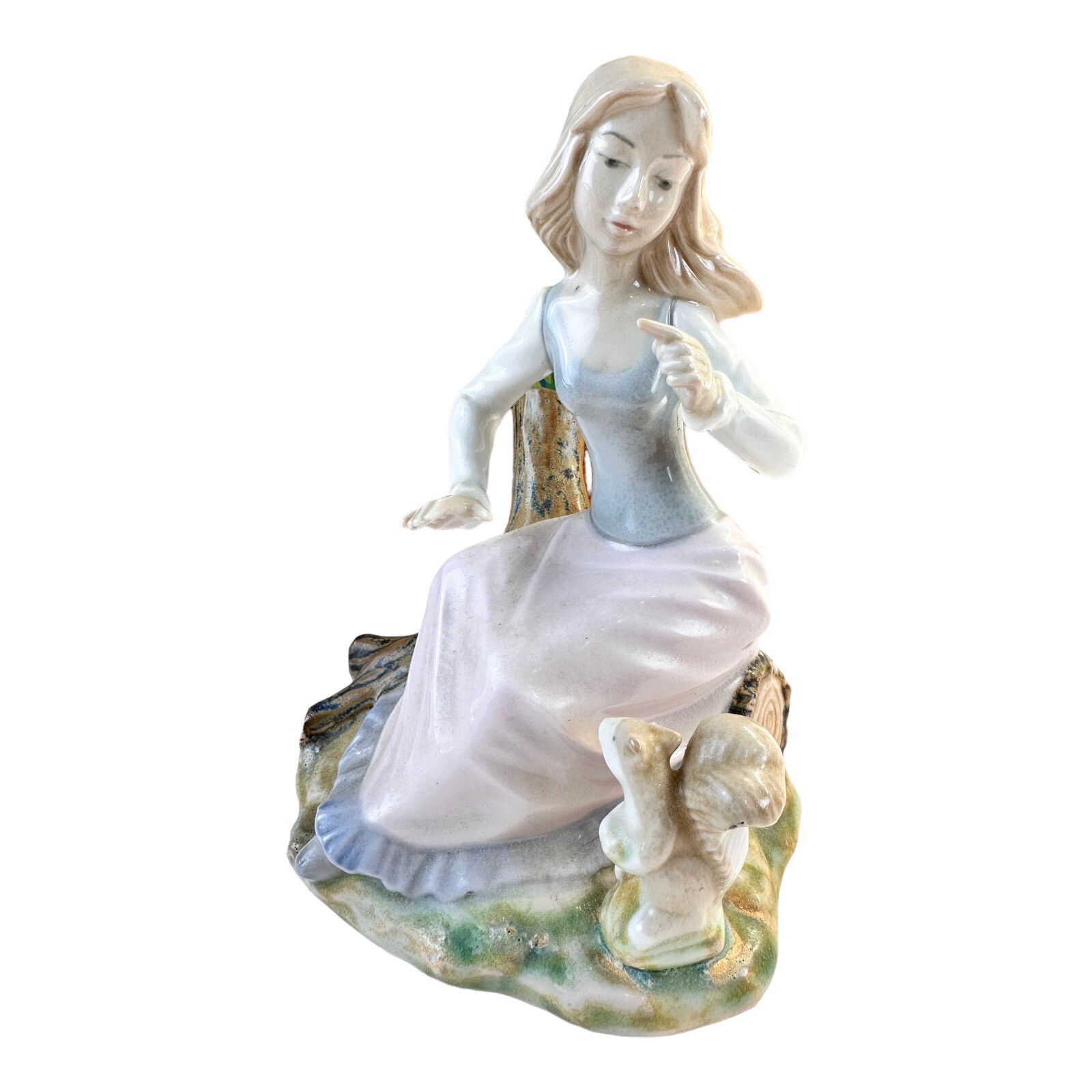 Tengra Valencia Spain artist made hand painted porcelain young lady on ...