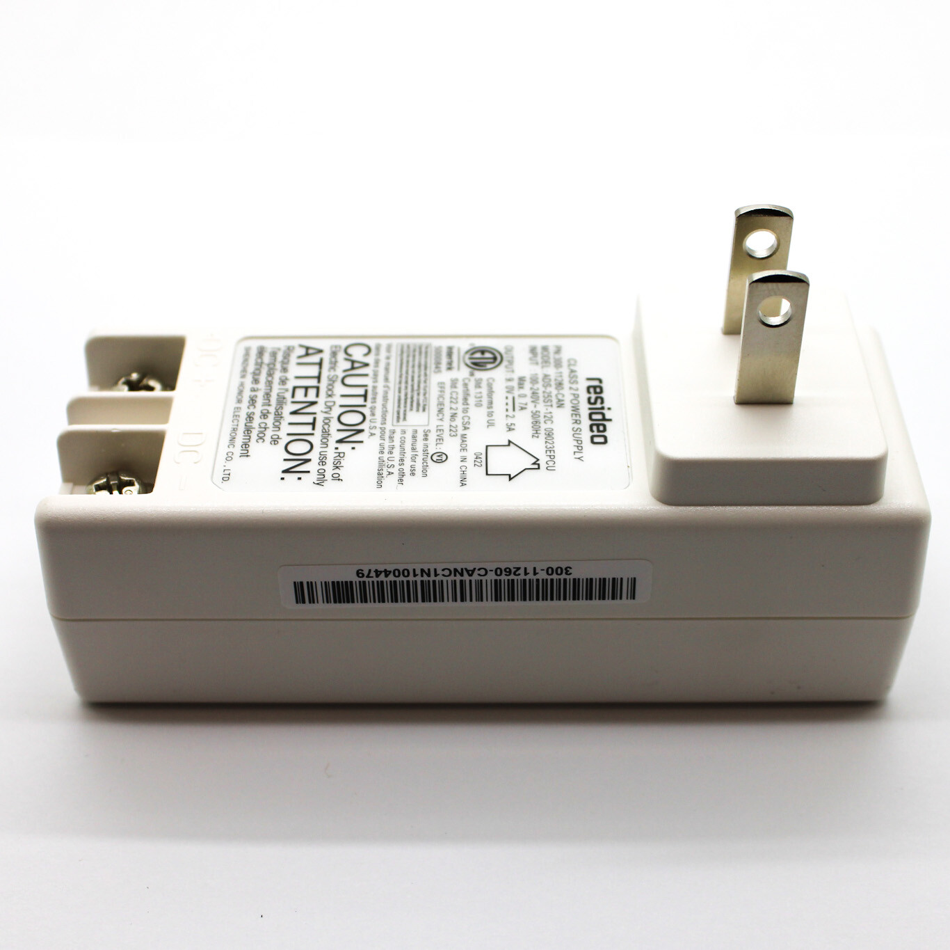 Honeywell Resideo 300-11260-CAN 9V 2.5A Class 2 Power Supply ADS-25ST ...