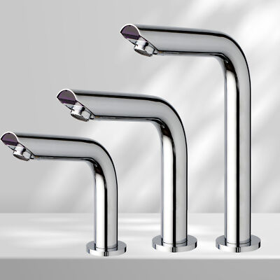 Sensor Touchless Free Hands Tap Bathroom Sink Faucet Chrome No Handle ...