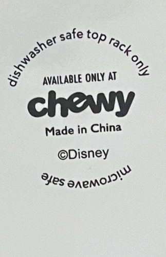 Chewy DISNEY Mickey Mouse Minnie Goofy Non Skid Large Ceramic Dog Cat ...