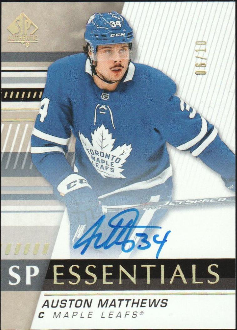 2019-20 SP Authentic - Sp Essentials 2020-21 SP Authentic Update Auston ...