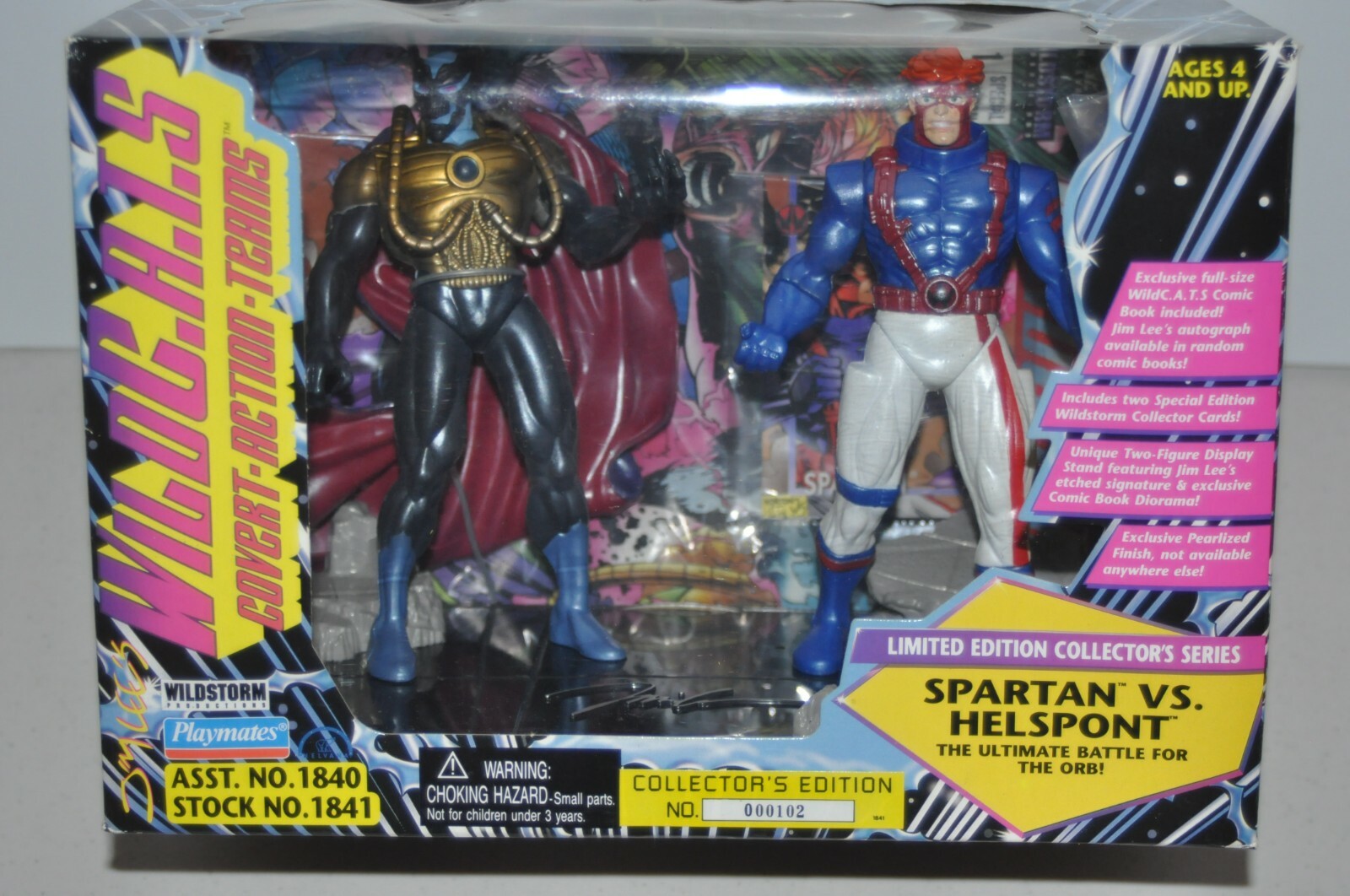 SPARTAN VS. HELSPONT COLLECTOR'S EDITION FIGURES JIM LEE'S WILDC.A.T.S ...