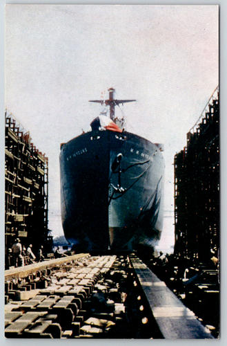 c1960s Liberty Ship Launch Richmond CA Postcard | eBay
