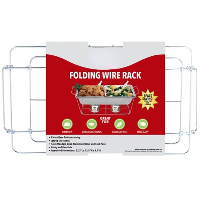 Folding Wire Chafing Rack, Standard Size, Silver | eBay
