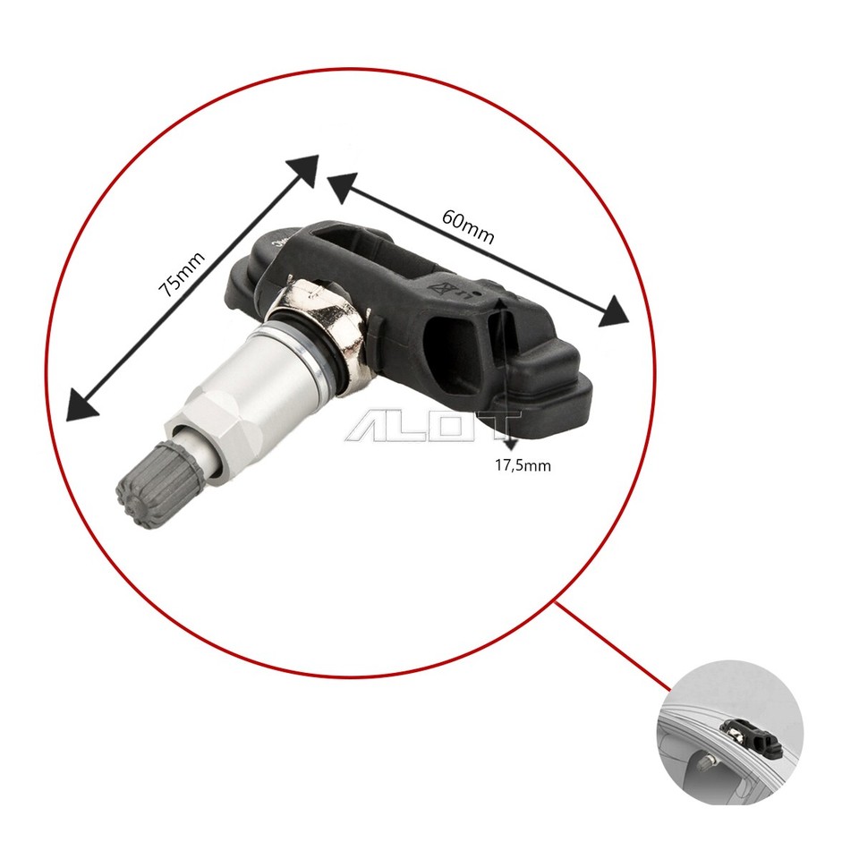 2x Rdci Tpms-Sensor Reifenluftdrucksensor A0009050030 for mercedes SLS ...